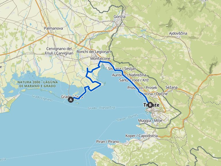 Grado - Monfalcone - Duino-Aurisina - Triest | Fahrradtour | Komoot